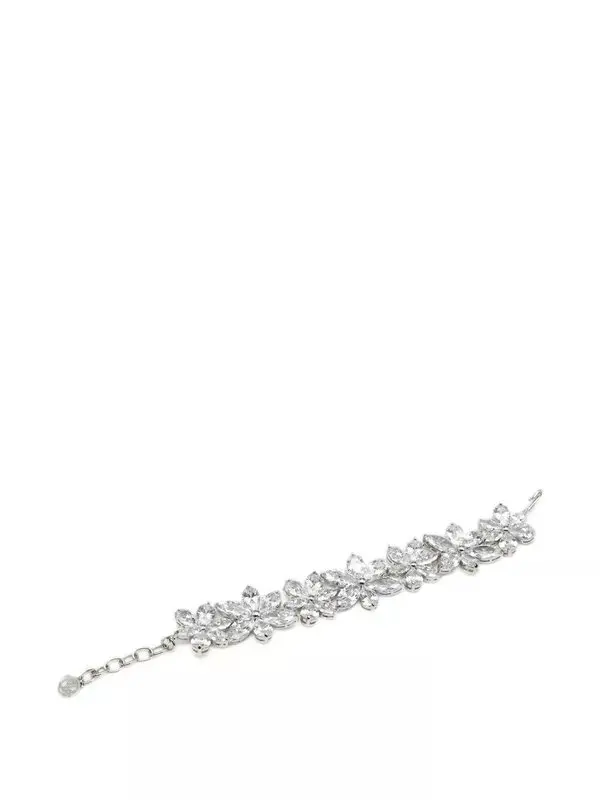 Carolina Herrera Crystal-embellished Jasmine Bracelet - Silver
