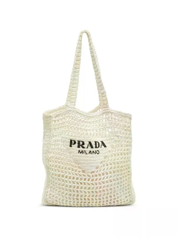 Prada Crochet-construction Tote Bag