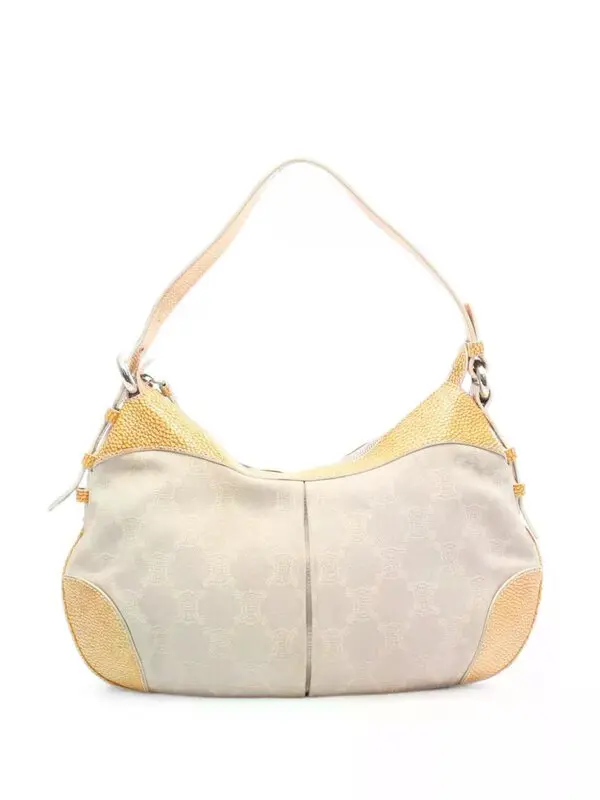 Celine 2000s Macadam Shoulder Bag - Neutrals