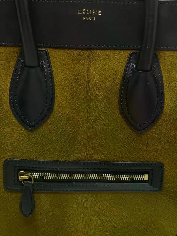 Celine 2012 Mini Luggage Leather Tote Bag