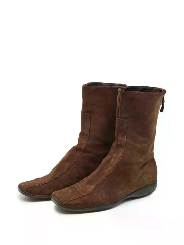 Prada Square-toe Ankle Boots
