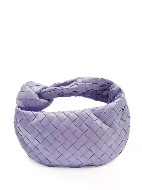 Bottega Veneta Mini Jodie Intrecciato Tote Bag - Purple