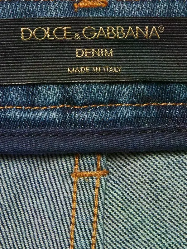 Dolce & Gabbana Distressed Slim-fit Jeans