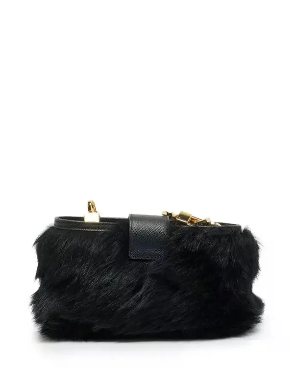 Tory Burch Faux-fur Crossbody Bag With Gold-tone Hardware