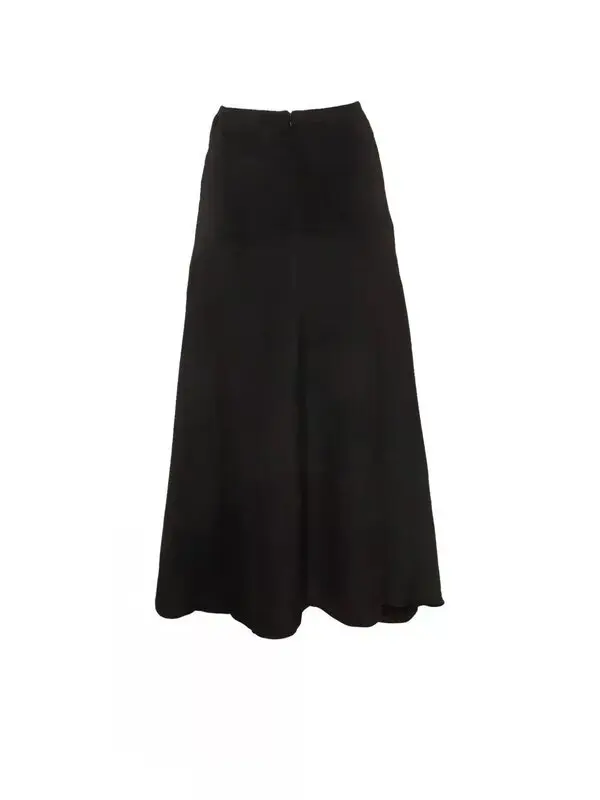 Victoria Beckham Draped Asymmetric Midi Skirt - Black