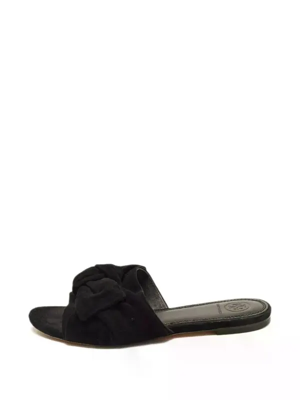 Tory Burch Bow-knot Suede Slides