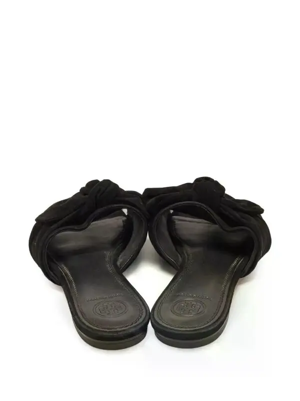 Tory Burch Bow-knot Suede Slides