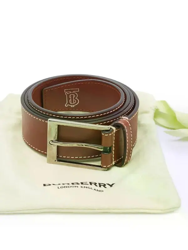 Burberry Buckle Leather Belt