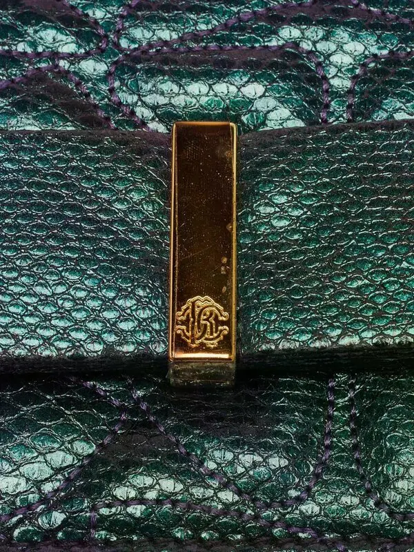 Roberto Cavalli Bow Flap Clutch Bag