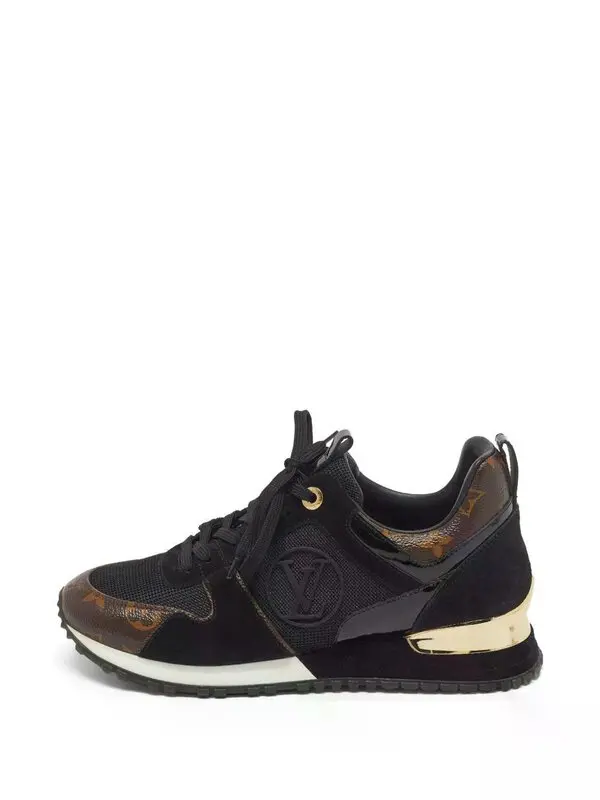 LOUIS VUITTON Run Away Monogram Sneakers - Black