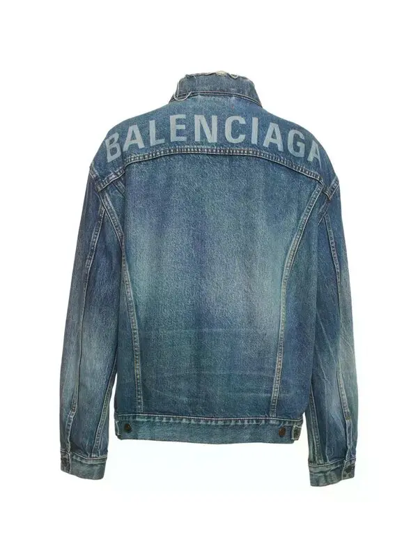 Balenciaga Logo-print Denim Jacket