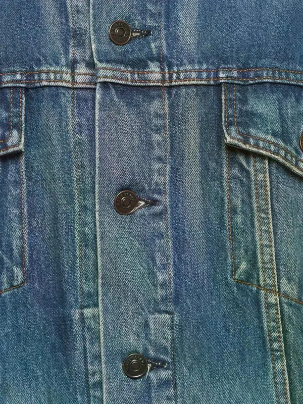 Balenciaga Logo-print Denim Jacket