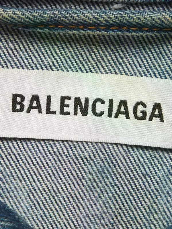 Balenciaga Logo-print Denim Jacket