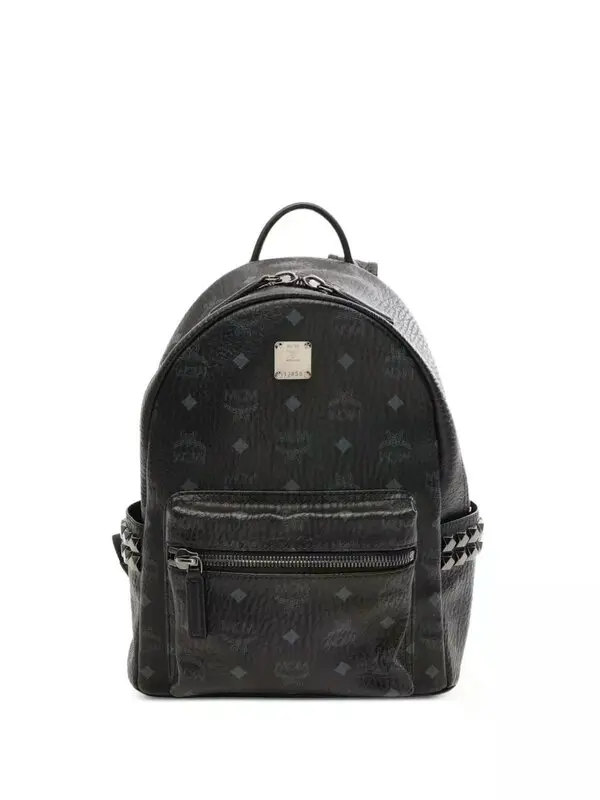 Mcm 2010s Stark Visetos Backpack - Black