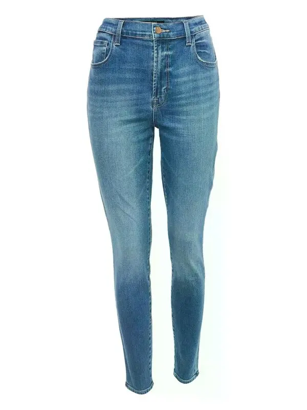 J Brand High-waisted Skinny Jeans - Blue