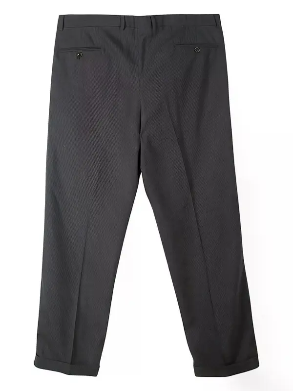 ARMANI Pleated Pinstripe Trousers