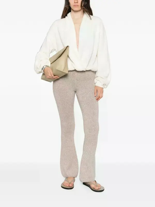 ELY ELY Marl-knit Flared Trousers