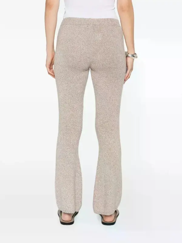 ELY ELY Marl-knit Flared Trousers