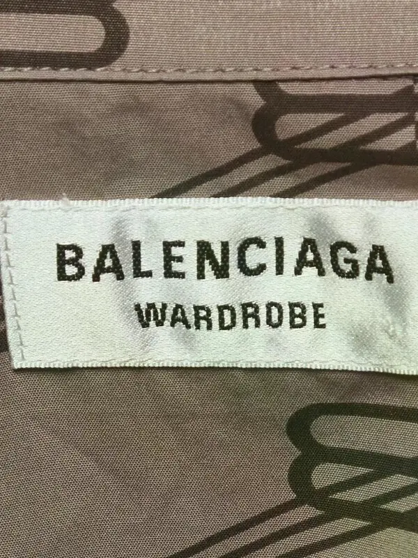 Balenciaga Monogram-print Short-sleeved Oversized Shirt