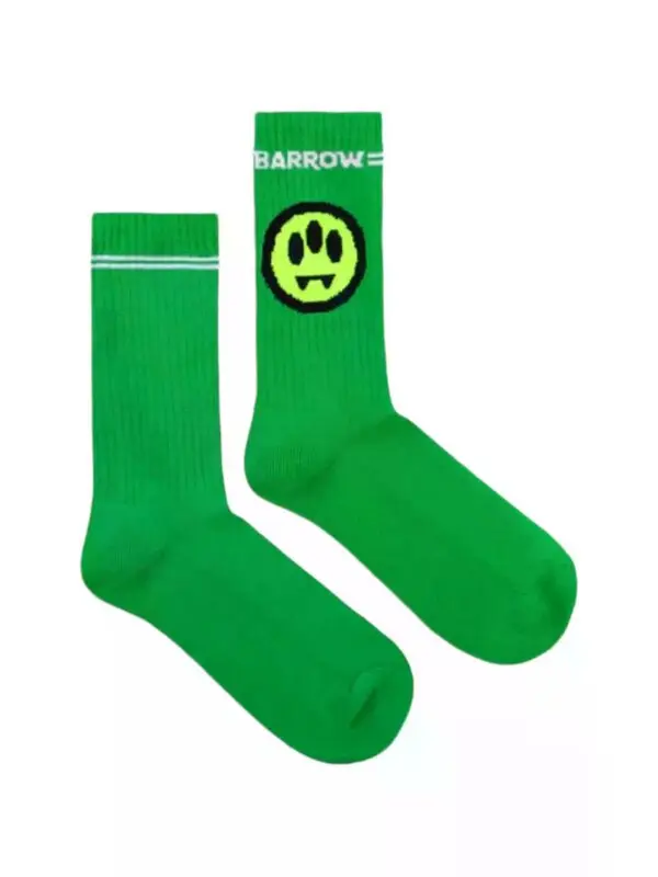 BARROW Logo-print Ribbed Socks
