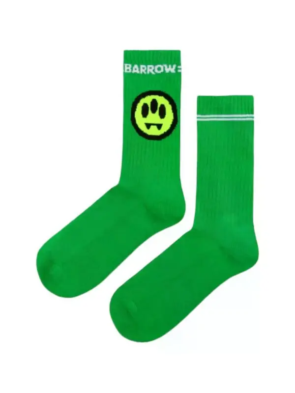 BARROW Logo-print Ribbed Socks