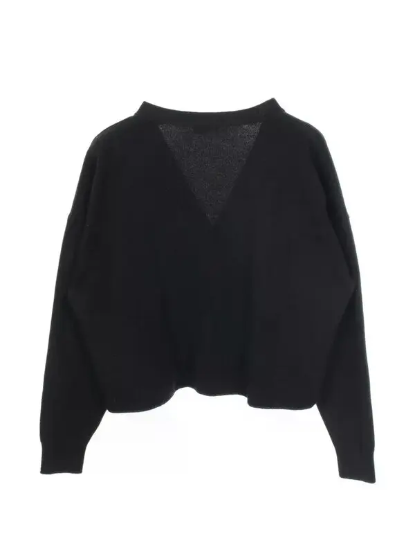 Celine 2010s Triomphe Button Cardigan