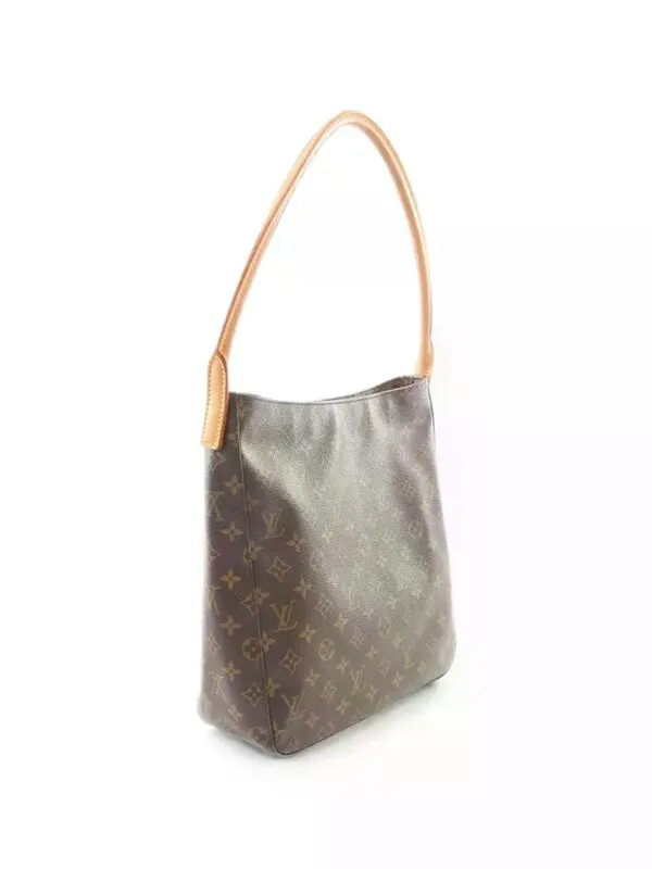 LOUIS VUITTON 2002 Gm Looping Monogram Tote Bag - Brown