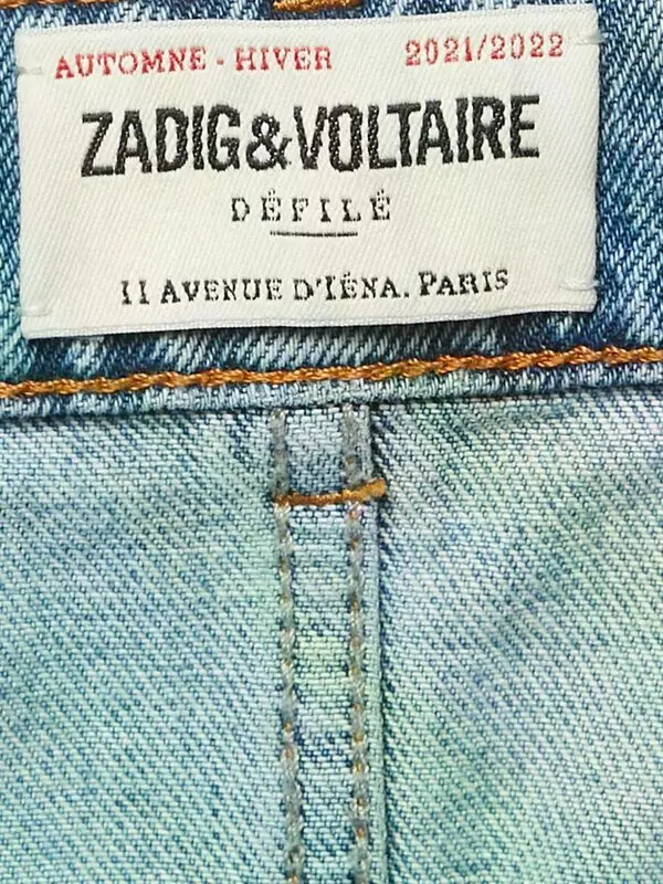 Zadig&Voltaire Faded-wash Denim Trousers