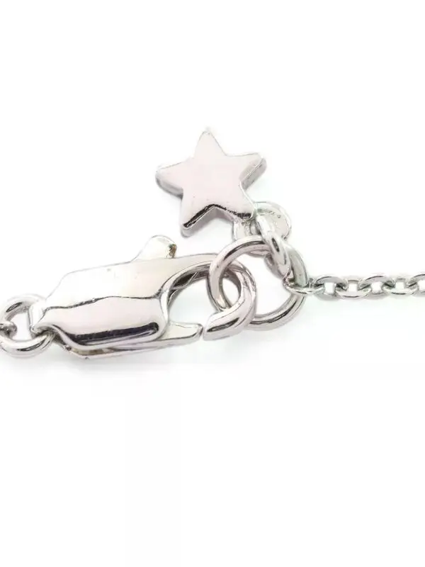 Dior 2010s Logo Rhinestone Necklace