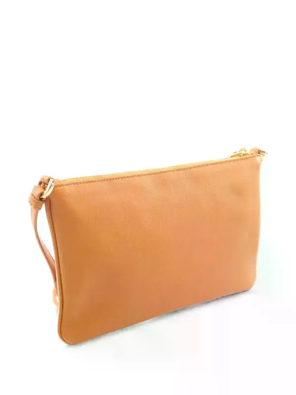 Prada Grain Leather Shoulder Bag - Orange