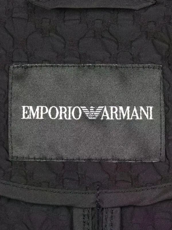 Emporio Armani Patterned Zip-up Jacket