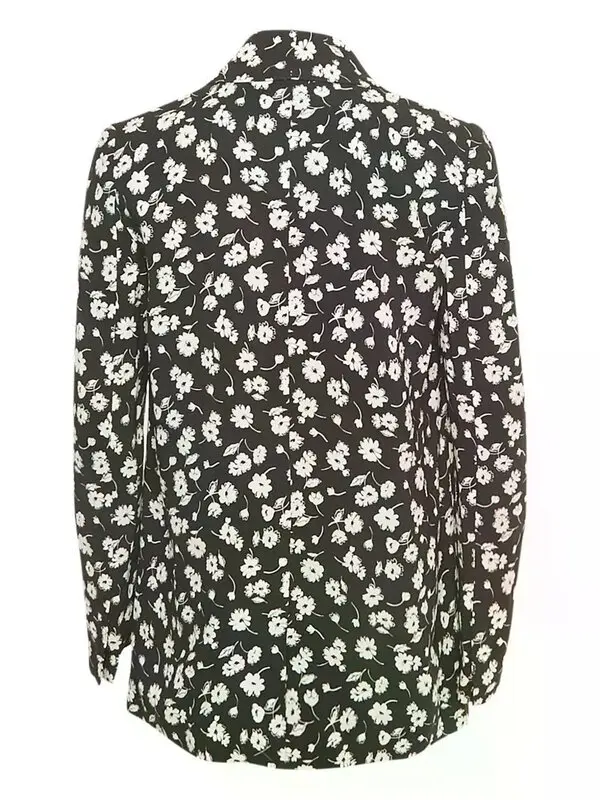 Dolce & Gabbana Floral-print Blazer - Black