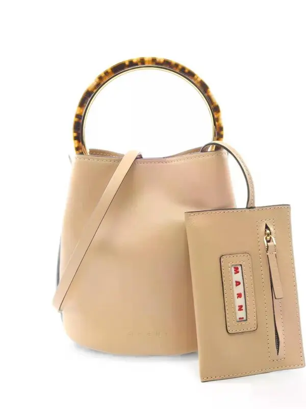 Marni 2010s Pannier Leather Tote Bag
