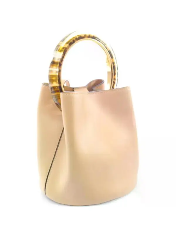 Marni Pannier Leather Tote Bag