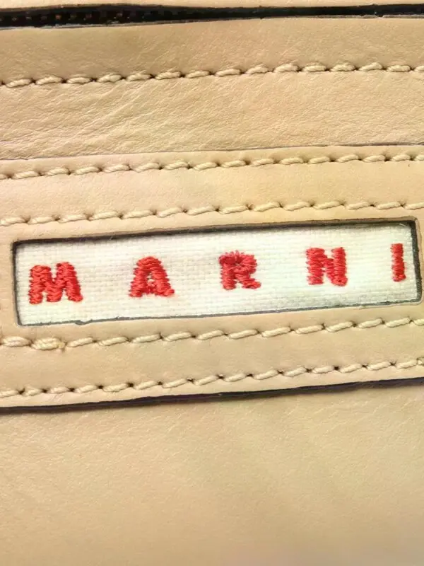 Marni Pannier Leather Tote Bag