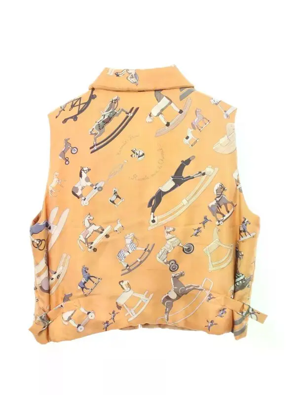 Hermès 2010s Raconte-moi Le Cheval Silk Vest