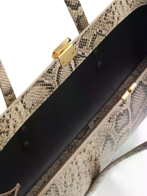 MUGLER Aurora Snakeskin-effect Shoulder Bag