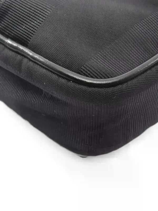 Fendi Pequin Logo Patch Mini Messenger Bag