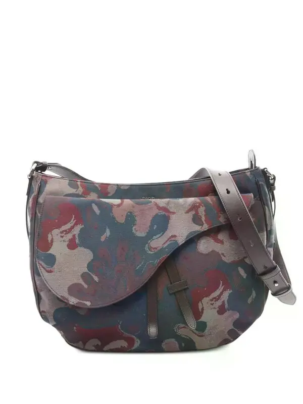 Dior 2010s X Peter Doig Foldover Shoulder Bag - Blue