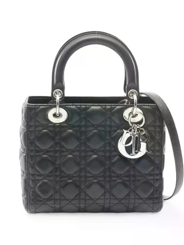 Dior Lady Cannage Handbag - Black