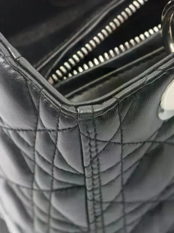 Dior Lady Cannage Handbag - Black