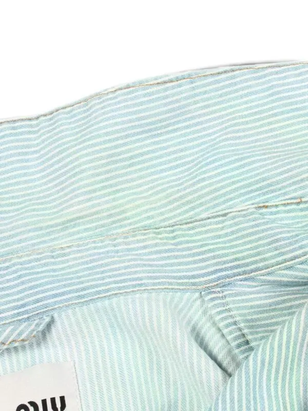 Miu Miu 2010s Striped Logo Jacket