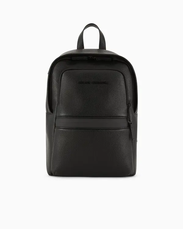 Armani Exchange Square Backpack With Contrasting Details