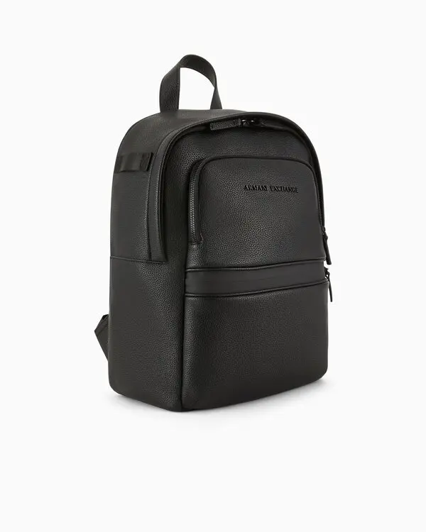 Armani Exchange Square Backpack With Contrasting Details