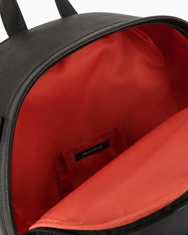 Armani Exchange Square Backpack With Contrasting Details