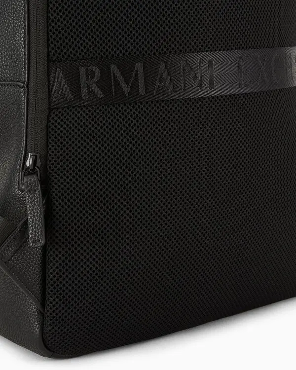 Armani Exchange Square Backpack With Contrasting Details