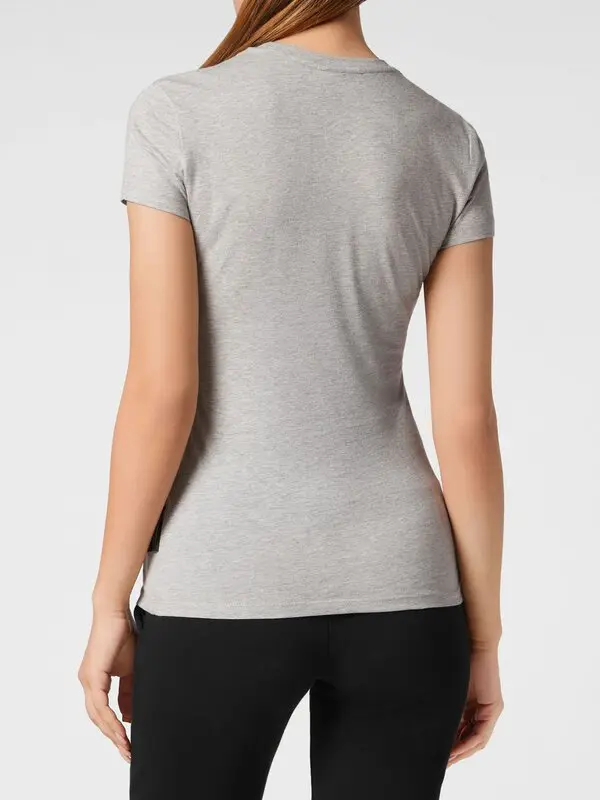 PLEIN SPORT Slim Fit Jersey T-shirt With Contrast Logo