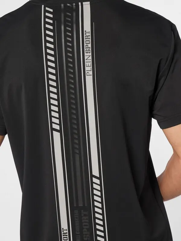 PLEIN SPORT Jersey T-shirt With Back Logo Print