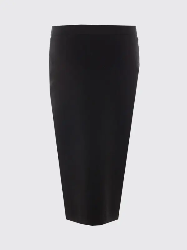 Elisabetta Franchi High-waisted Midi Pencil Skirt In Stretch Viscose Jersey - Black