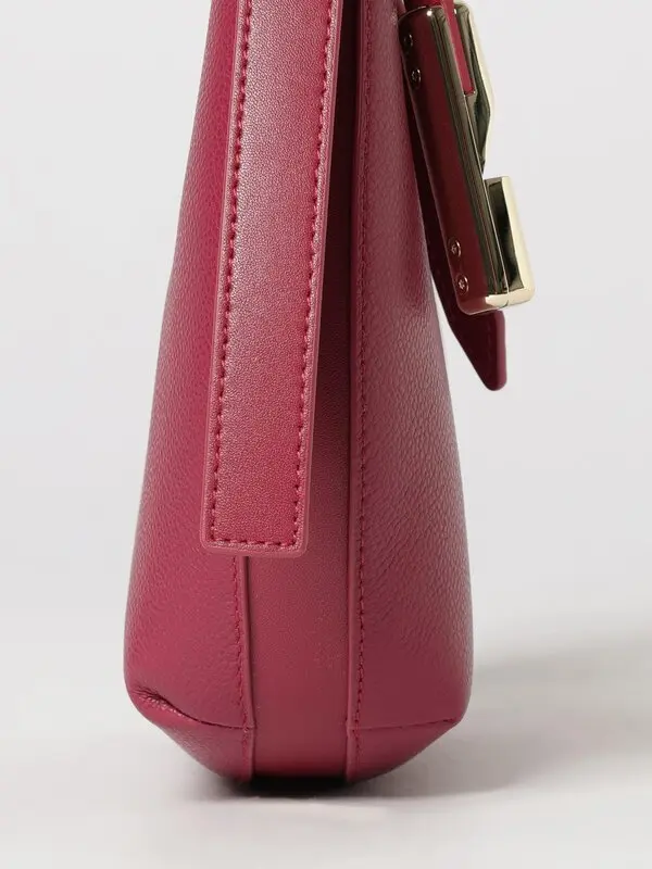 Furla Hobo Bag In Hammered Calfskin With Adjustable Shoulder Strap